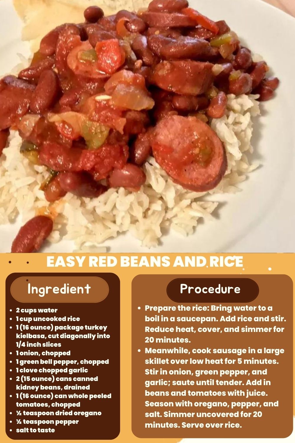 Tasty and Simple Red Beans and Rice
