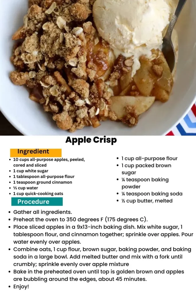 Classic Apple Crisp Recipe - Timeless and Delicious